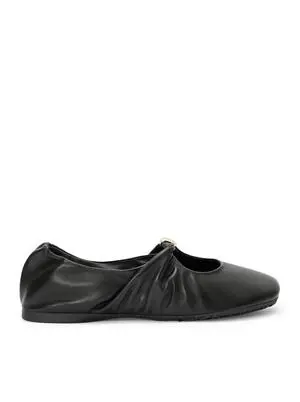 Loewe Pebble Ballerinas In Lambskin Nappa - Black