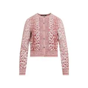 Roberto Cavalli Jaguar Print Cardigan - Multicolor