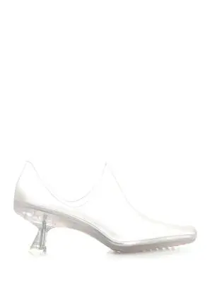 Loewe Emily Aqua Bootie 45 In Rubber With Multicolor Socks - White