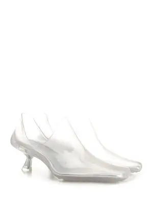Loewe Emily Aqua Bootie 45 In Rubber With Multicolor Socks - White