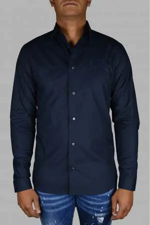 Philipp Plein Gold Cut Ls Skull Shirt