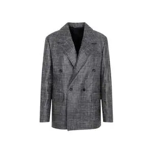 Bottega Veneta Printed Leather Jacket - Black