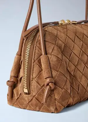 Bottega Veneta Suede Pouch Bag - Brown