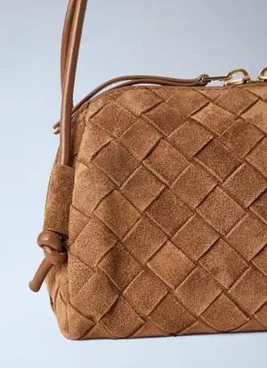 Bottega Veneta Suede Pouch Bag - Brown
