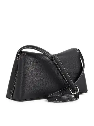 TOTEME T-lock Grain Clutch - Black