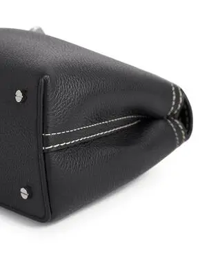 TOTEME T-lock Grain Clutch - Black