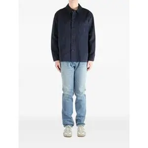 Saint Laurent Cotton Shirt Jacket - Blue