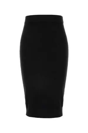 Saint Laurent Wool Skirt - Black
