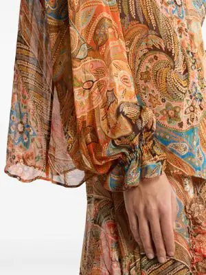 Etro Printed Silk Shirt