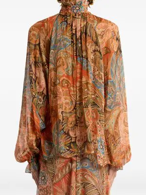 Etro Printed Silk Shirt