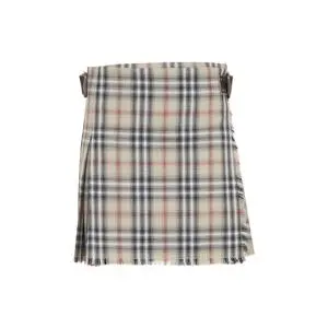 Burberry Check Wool Mini Kilt - Multicolor