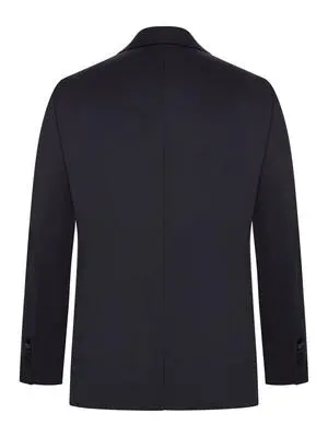 Tagliatore Double Breasted Wool Suit With Silk Inserts
