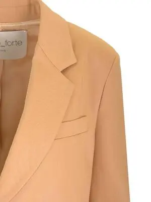 FORTE_FORTE Viscose Wool Chic Twill Jacket - Cream