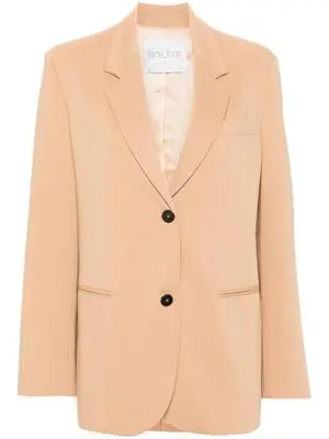 FORTE_FORTE Viscose Wool Chic Twill Jacket - Cream