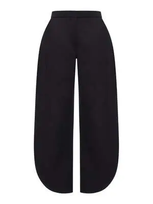 Alaïa Petal Wool Trousers - Black