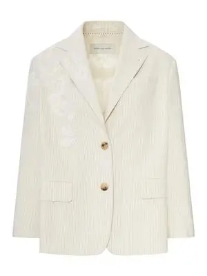 Dries Van Noten Single-breasted Jacket With Floral Embroidery