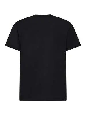 Moncler Black Cotton Jersey Logo T-shirt