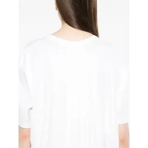 Jacquemus Silk Cotton Short Sleeve T-shirt - White