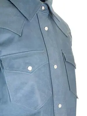 STAND STUDIO Western Style Leather Shirt