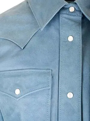 STAND STUDIO Western Style Leather Shirt