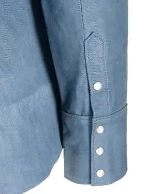 STAND STUDIO Western Style Leather Shirt