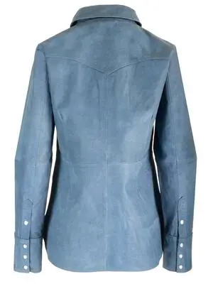 STAND STUDIO Western Leather Shirt