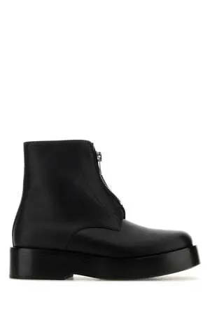 Bottega Veneta Leather Torino Ankle Boots - Black