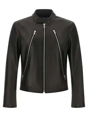 MAISON MARGIELA 5-zip' Leather Jacket