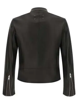 MAISON MARGIELA 5-zip Leather Jacket