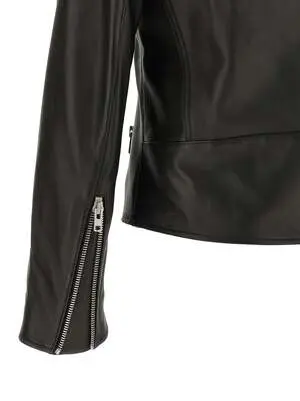 MAISON MARGIELA 5-zip Leather Jacket
