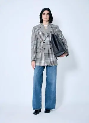 Bottega Veneta Structured Check-cotton Blazer