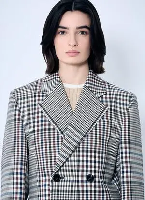 Bottega Veneta Structured Check-cotton Blazer