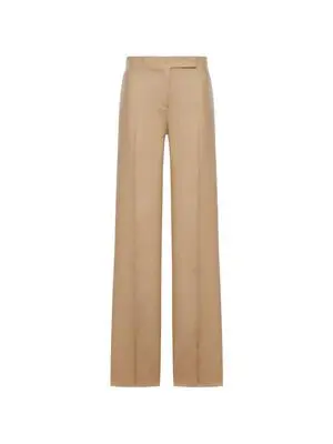 Max Mara Linen High-waisted Trousers - Multicolor
