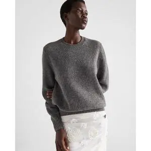 Prada Wool And Cashmere Crew-neck Sweater