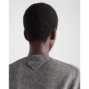 Prada Wool And Cashmere Crew-neck Sweater