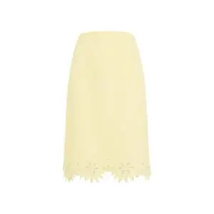 Bottega Veneta Grainy English Embroidery Midi Skirt - Multicolor