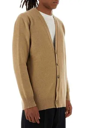 MAISON MARGIELA Cappuccino Wool Cardigan