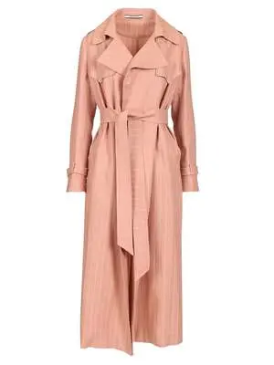 Tagliatore Carola Long Trench Coat - Multicolor