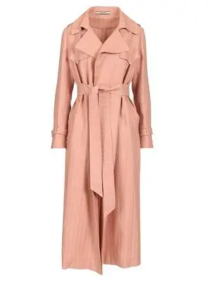 Tagliatore Carola Long Trench Coat - Multicolor