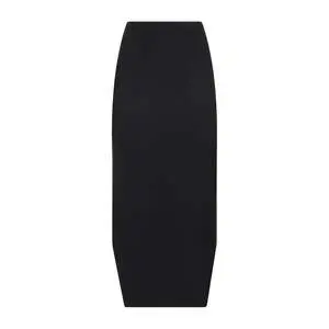 Givenchy Asymmetrical Wool Blend Skirt - Black
