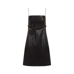 Givenchy Voyou Leather Mini Dress - Black