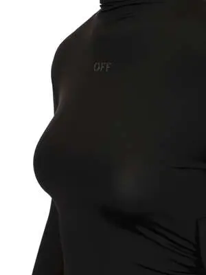Off-White Long Sleeve Draped Top