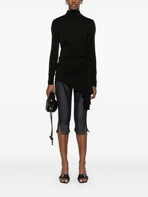 Off-White Long Sleeve Draped Top