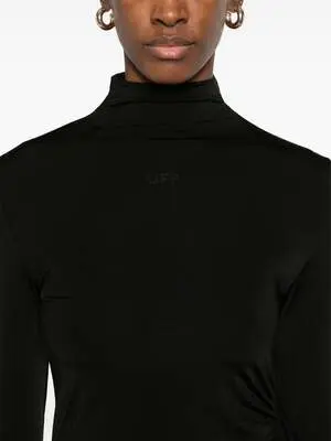 Off-White Long Sleeve Draped Top