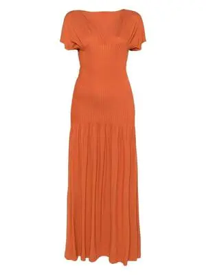 TOTEME Pleated Jersey Dress