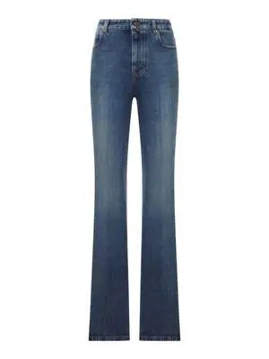 Balenciaga High-waisted Stretch Denim Jeans - Multicolor