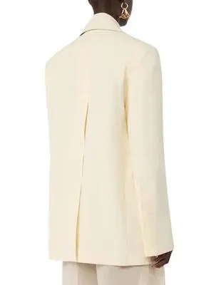 Sportmax Double Collar Blazer In Viscose Blend
