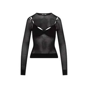 Off-White Net Arrow Bralette Top
