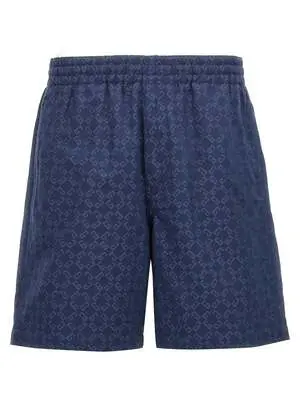 Givenchy Monogram Bermuda Shorts - Blue