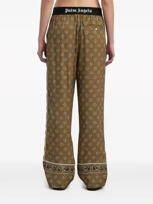 Palm Angels Straight Paisley Print Pants